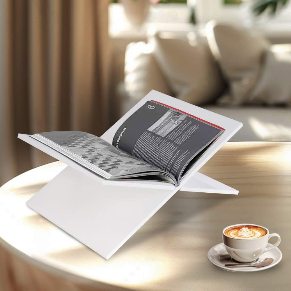 X-shaped 135° Wide-angle Acrylic Book Stand Cross Frame Acrylic Book ...