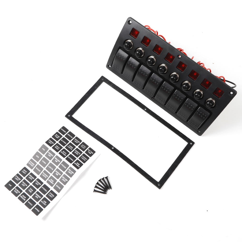 8 Speed 3 In 1 Control Panel Switch 3 In 1 Control Panel Yacht Dc12 / 24V