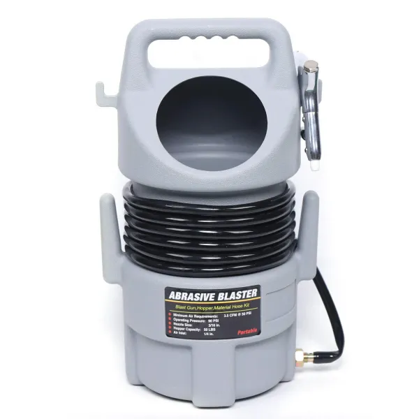50LB Mobile Sandblaster Sandblaster Set Compressed Air Sandblasting Gun