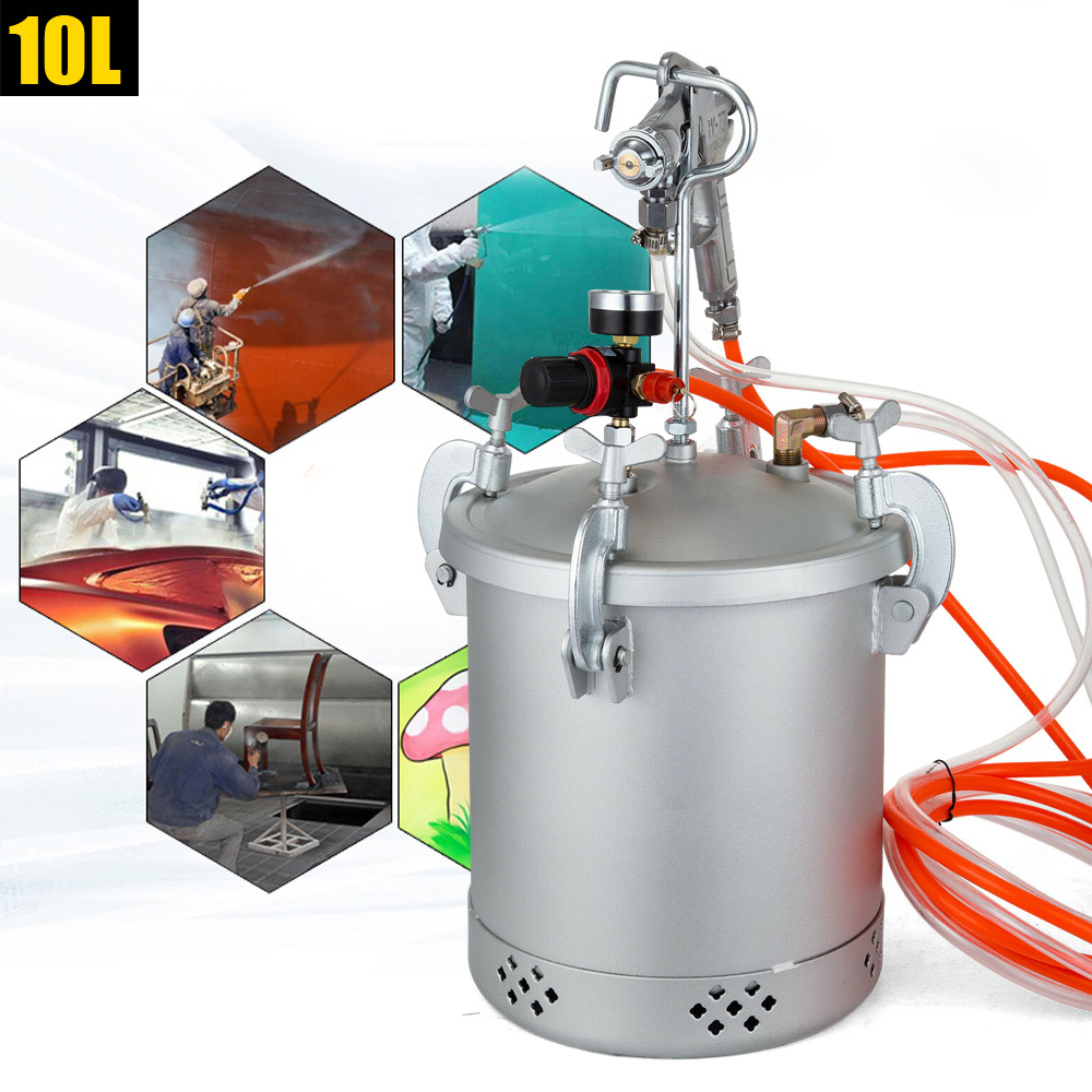 Paint Spray Gun 10 L Pressure Container Paint Container Standard Nozzle ...