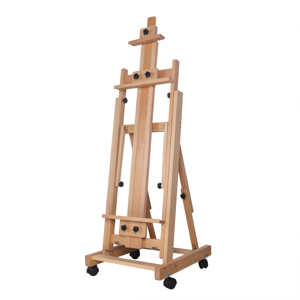 Wooden Easel Adjustable Beechwood Painters Easel Foldable Studio H ...