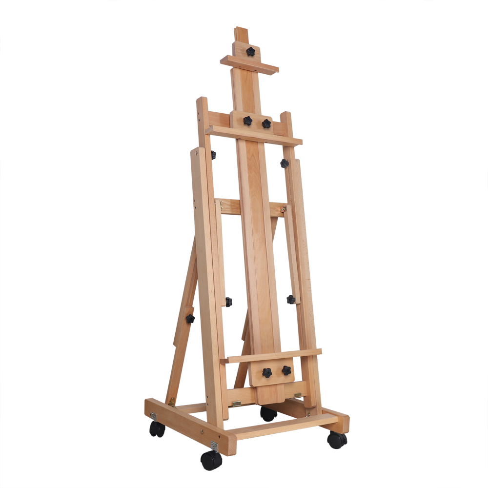 Wooden Easel Adjustable Beechwood Painters Easel Foldable Studio H ...