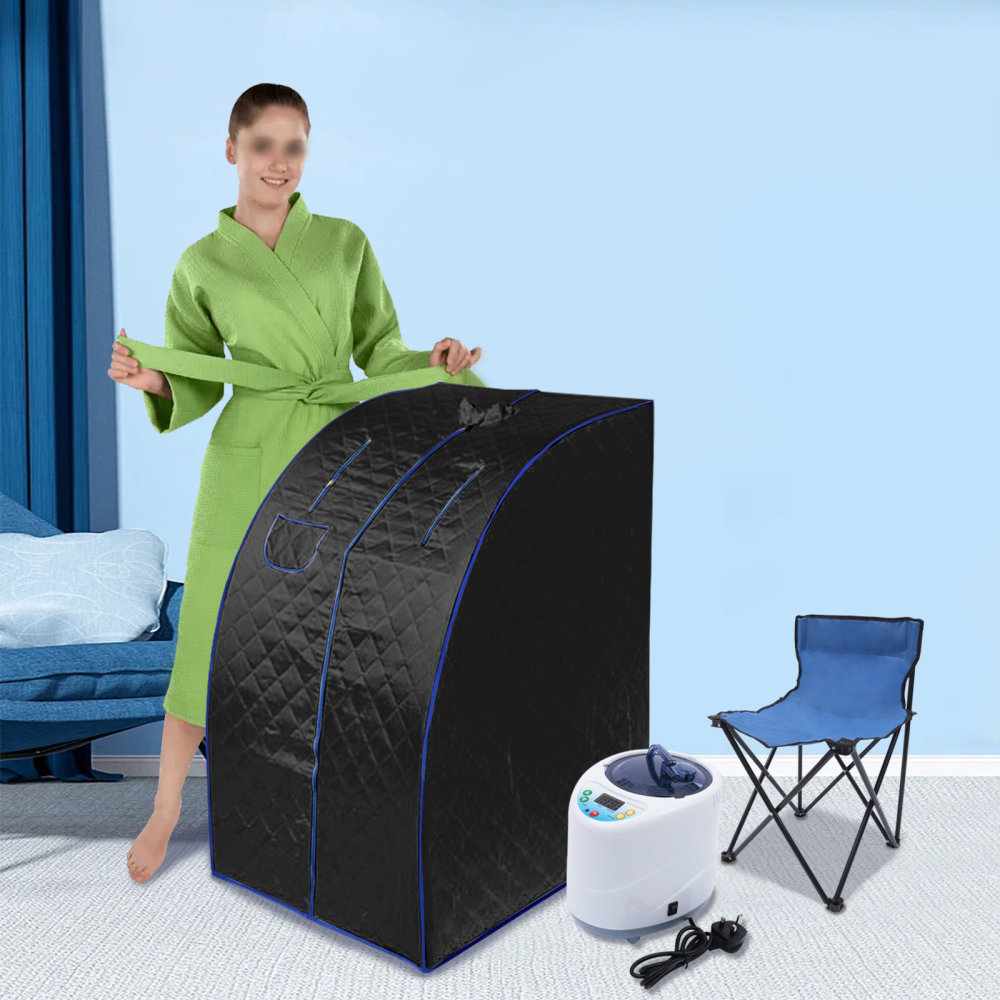 Portable Steam Sauna Spa Home with 99 Minute Timer 1000 Watt Steam ...