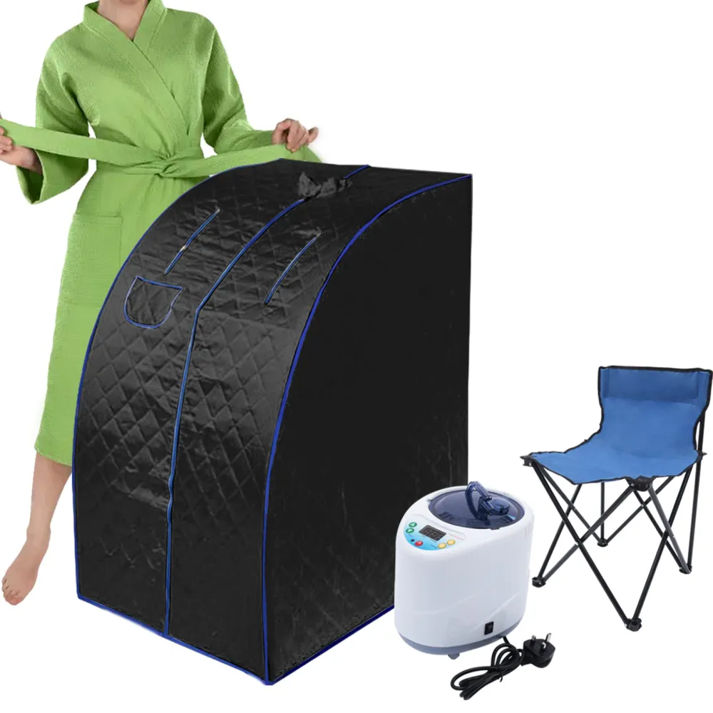 Portable Steam Sauna Spa Home with 99 Minute Timer 1000 Watt Steam ...