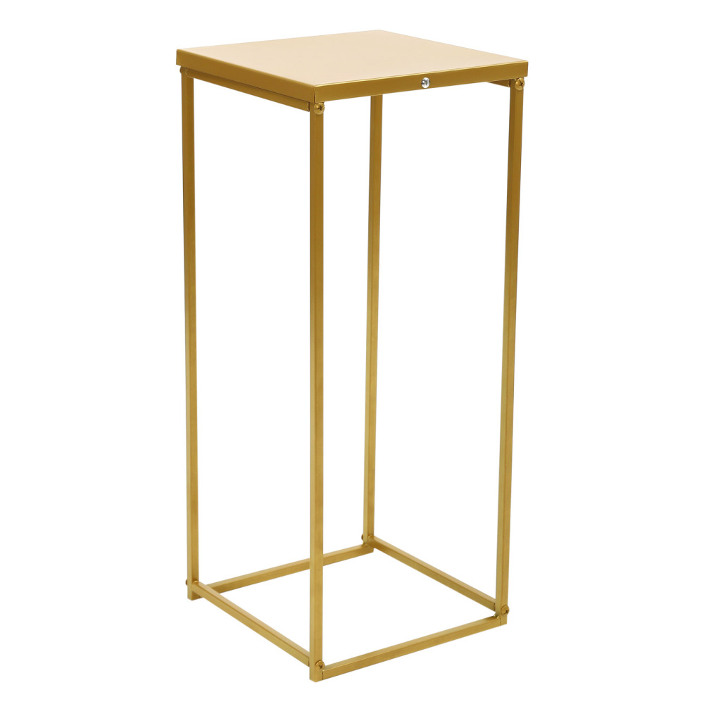 Gold Metal Flower Stand Rectangular Rack For Wedding Table Centerpieces ...
