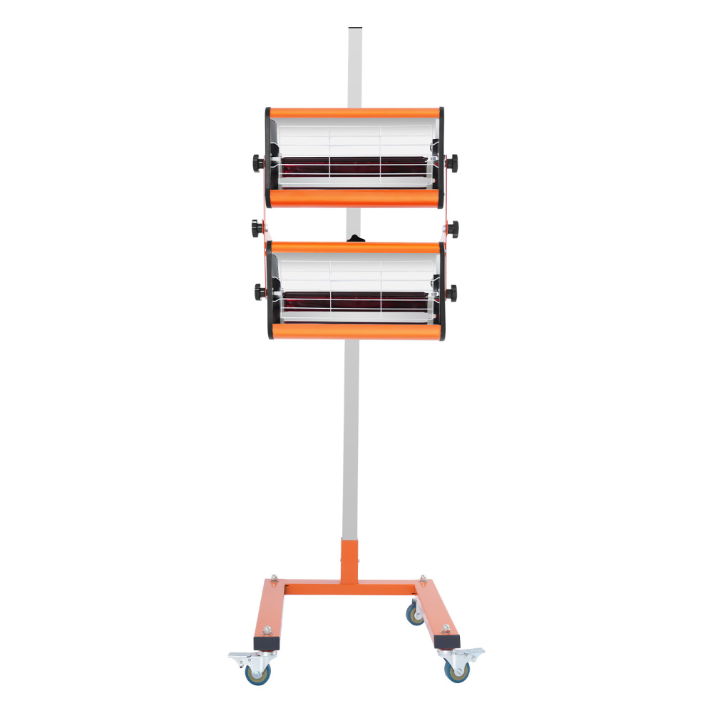 Infrared Paint Curing Lamp - 2 x 2000W Infrared Heating Lamp with Stand ...