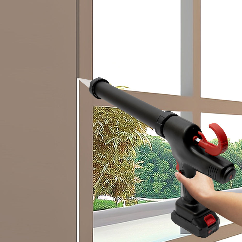 Electric Cordless Caulking Gun, 21V Soft/Hard Glue Glass Glue Gun ...