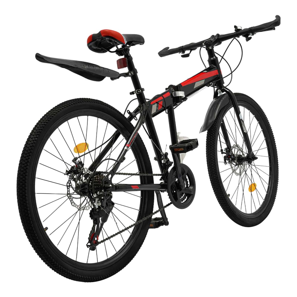 26 " 21 Speed Foldable Mountain Bike, Teen Mountain Bike, Mechanical ...