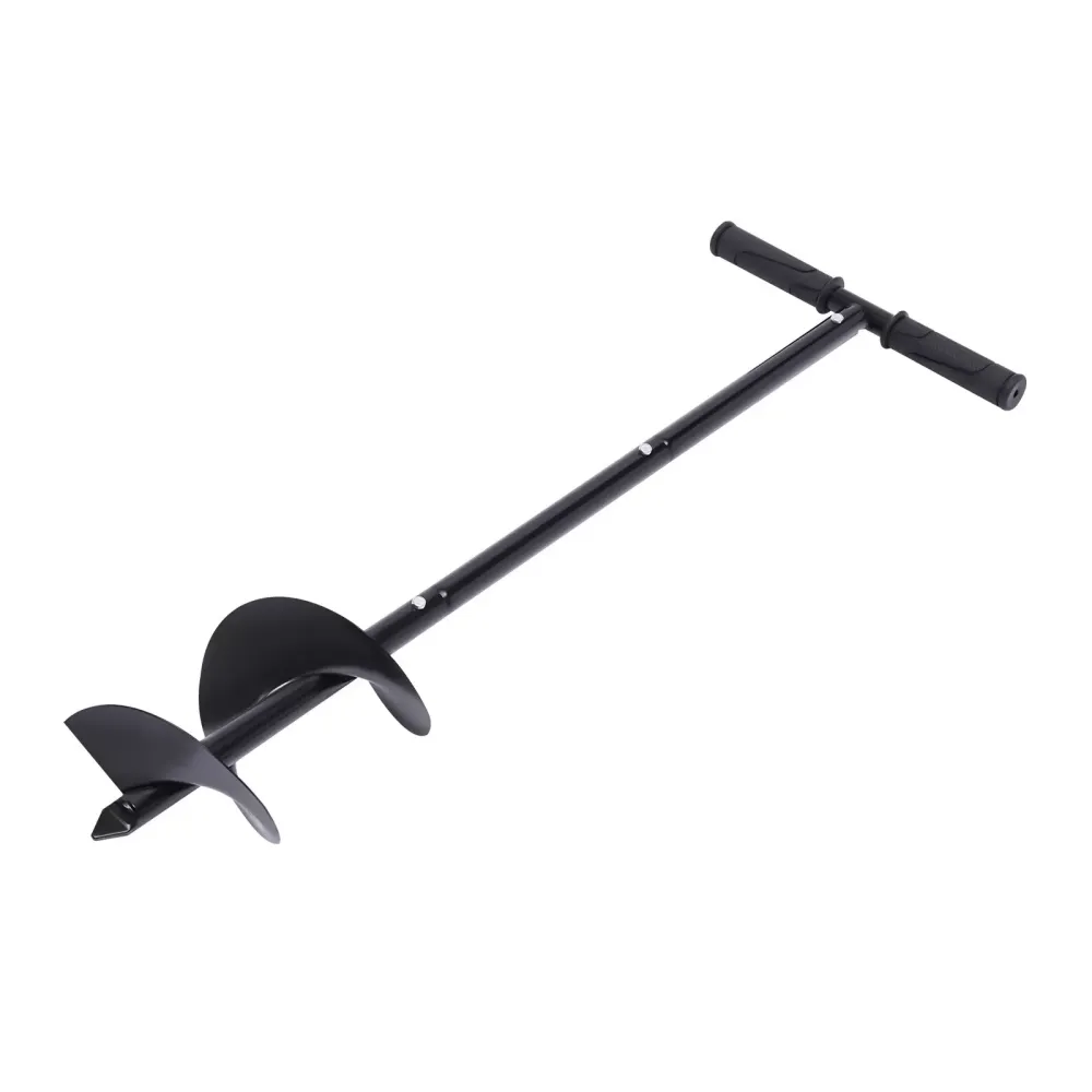 Manual Hand Earth Auger Fence Post drill Soil Digger Hole Borer Digger 6’’