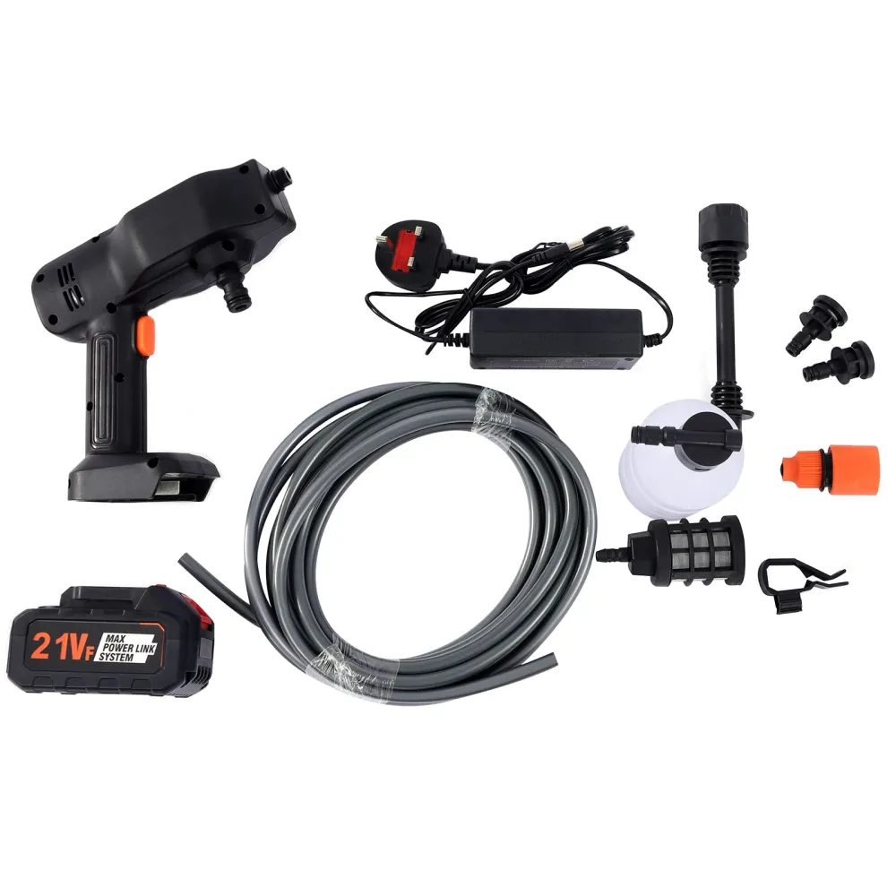 Cordless Battery Powered Pressure Washer 21V High Pressure Cleaner ...