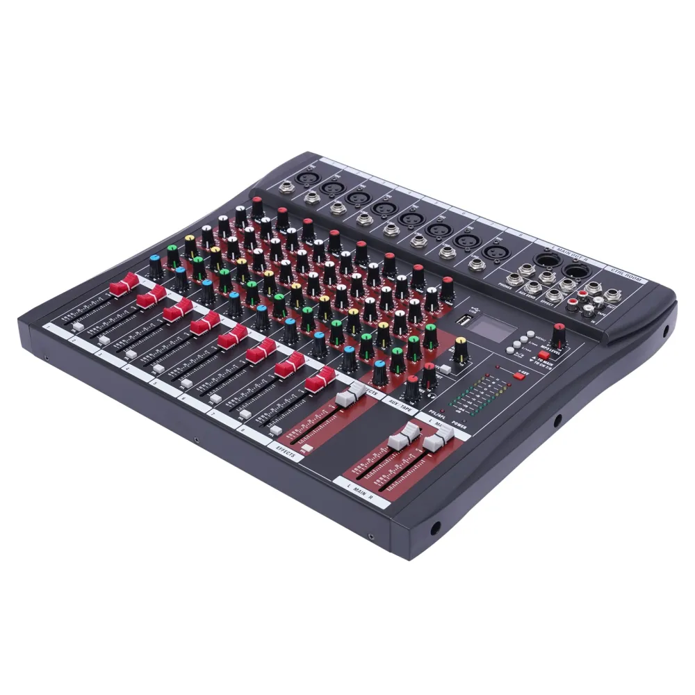 Professional Mixer Sound Board Console 6 Channel Desk System Interface ...